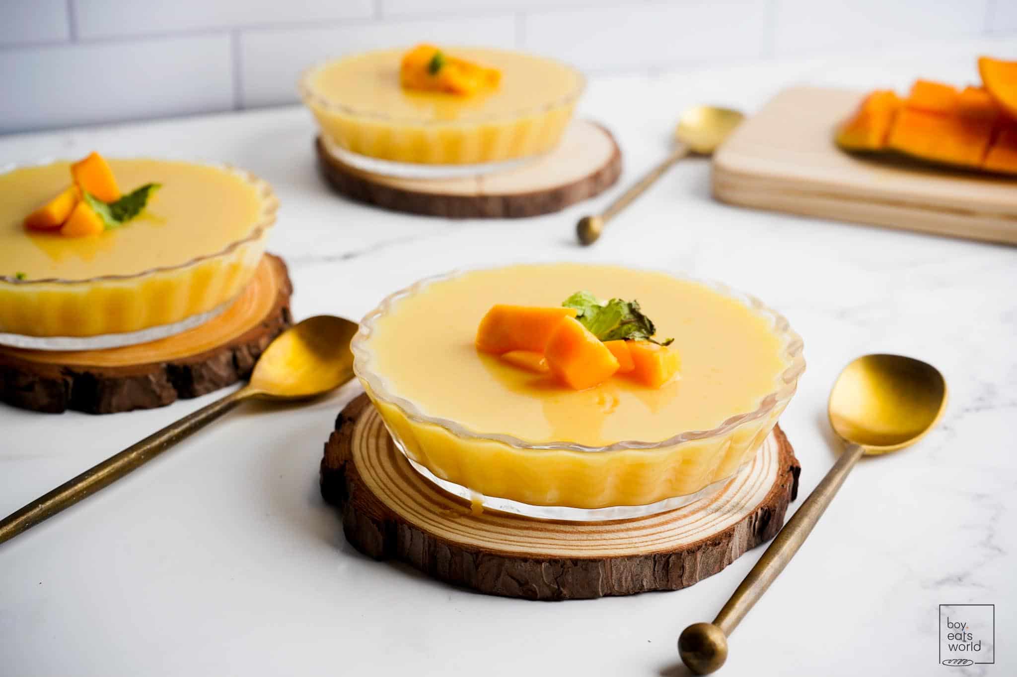 Easy Mango Pudding - Boy.eatsworld